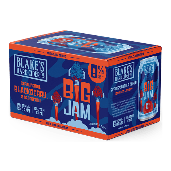 Blakes Hard Cider Big Jam Triple Jam Series 6 Pack Can – Wine Palace