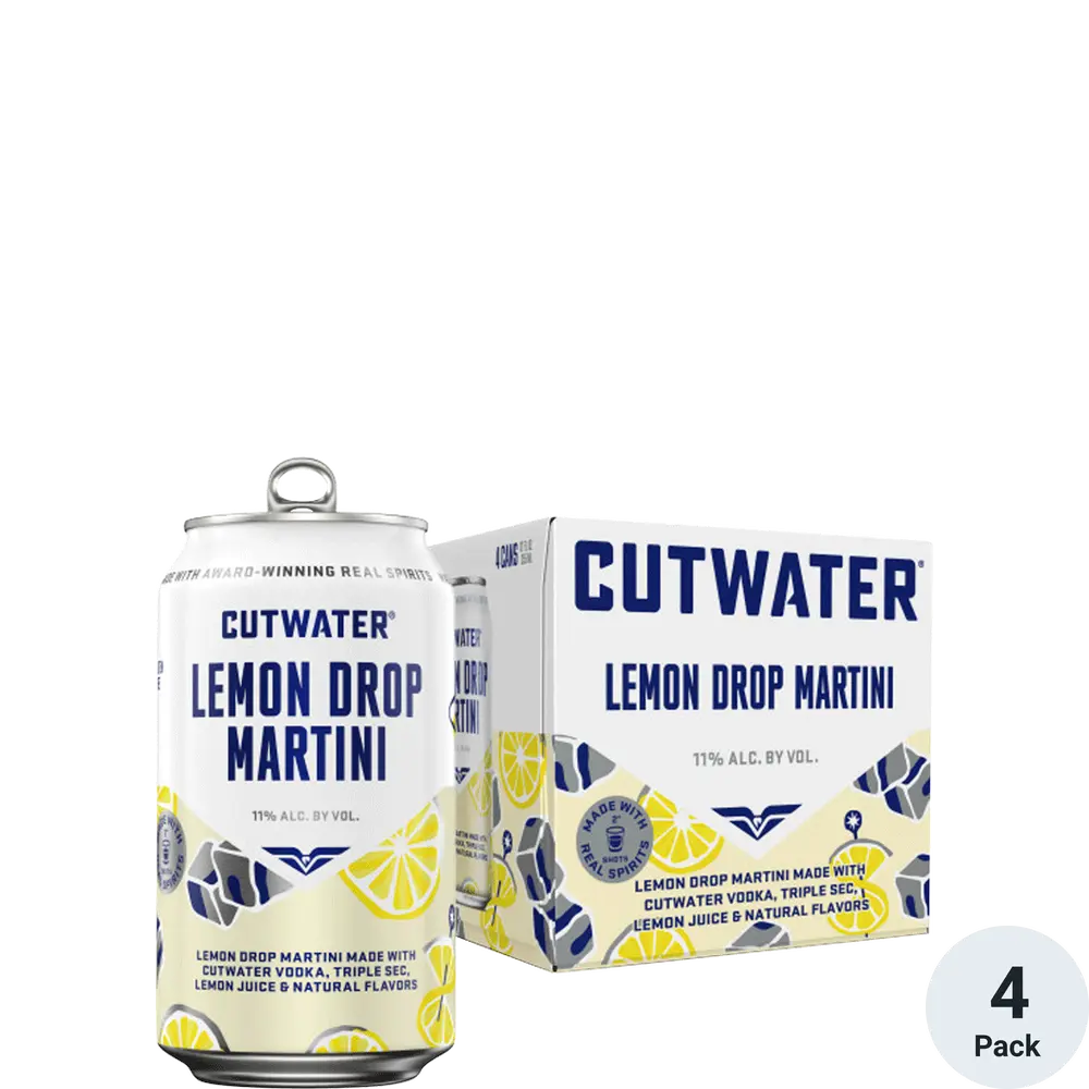 Cutwater Lemon Drop Martini Cocktails - Wine Palace