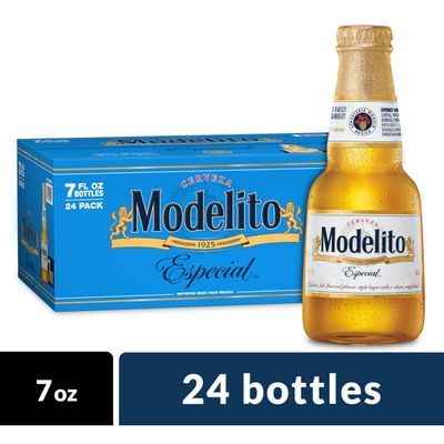 Modelo Especial Modelito Mexican Lager Beer, 24 pk 7 fl oz Bottles, 4 ...